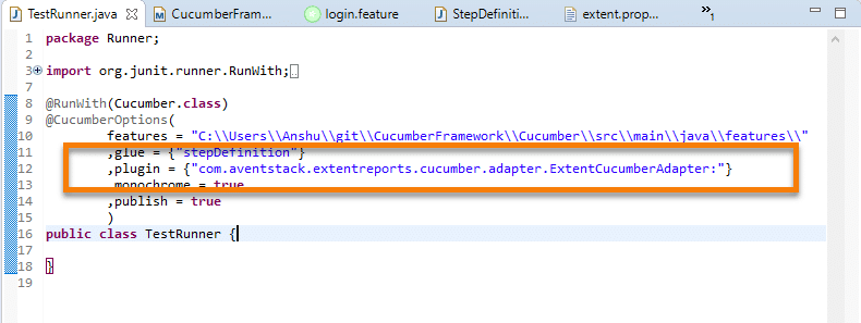 How To Set Up Extent Report For Cucumber Junit Project